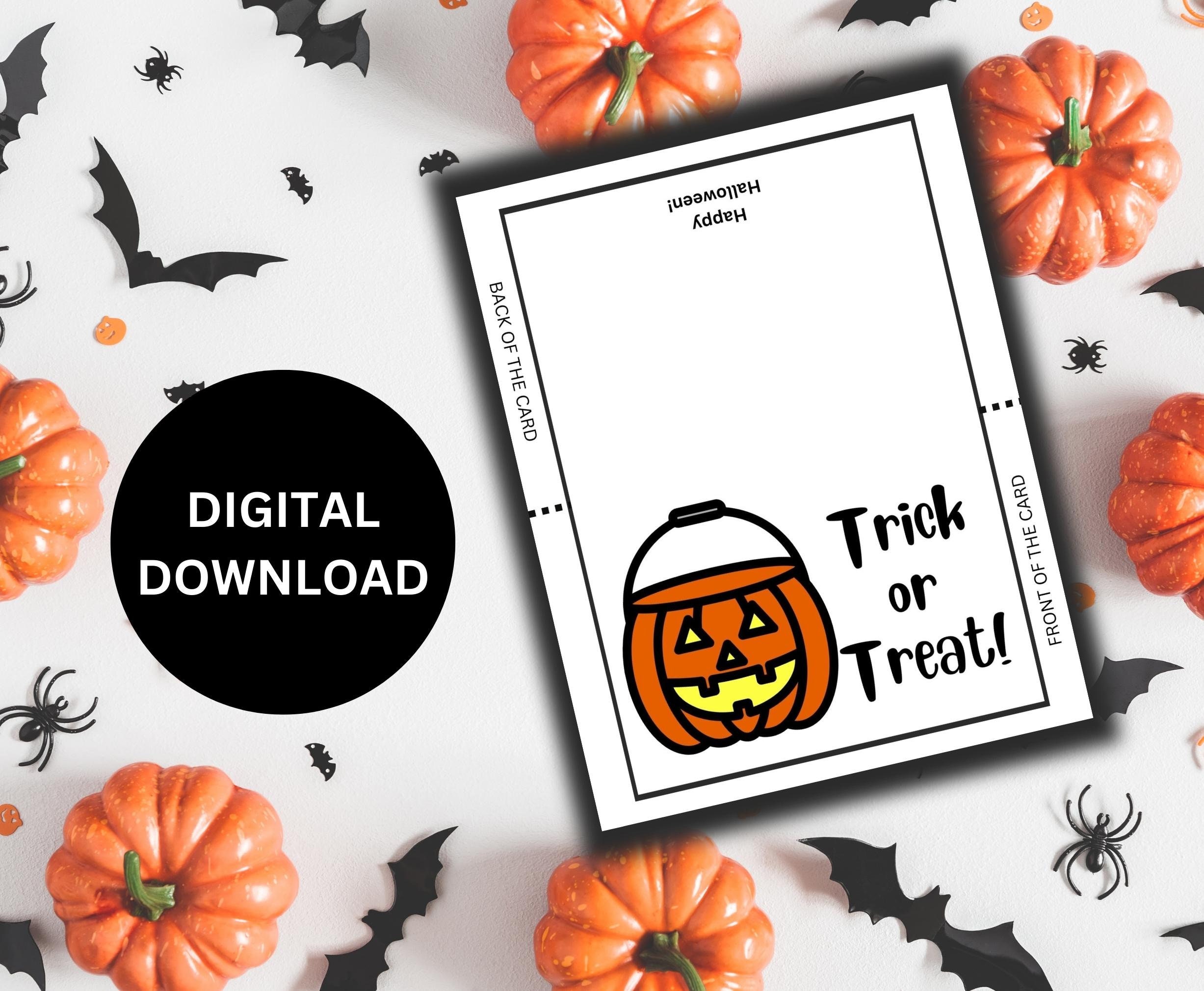 Printable Halloween Greeting Cards, Greeting Cards, Halloween Download ...