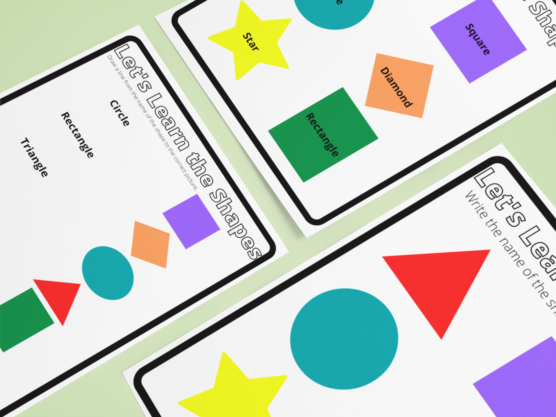 Printable Shapes Activities for Preschool and Elementary Students ...
