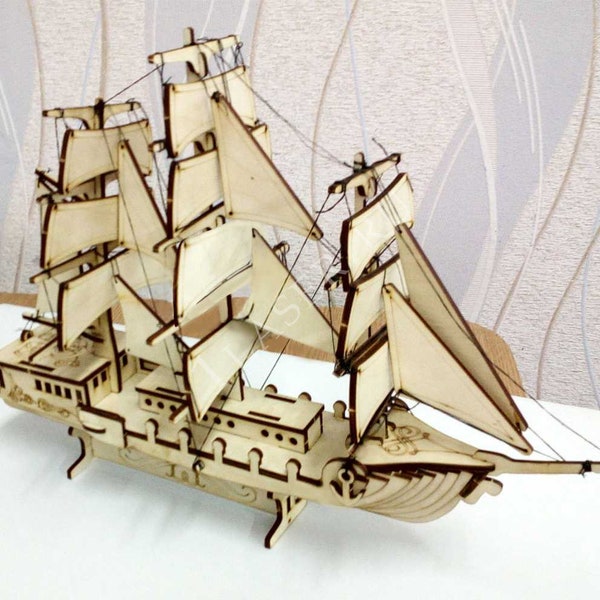 Laser Cut Model Ship - Etsy