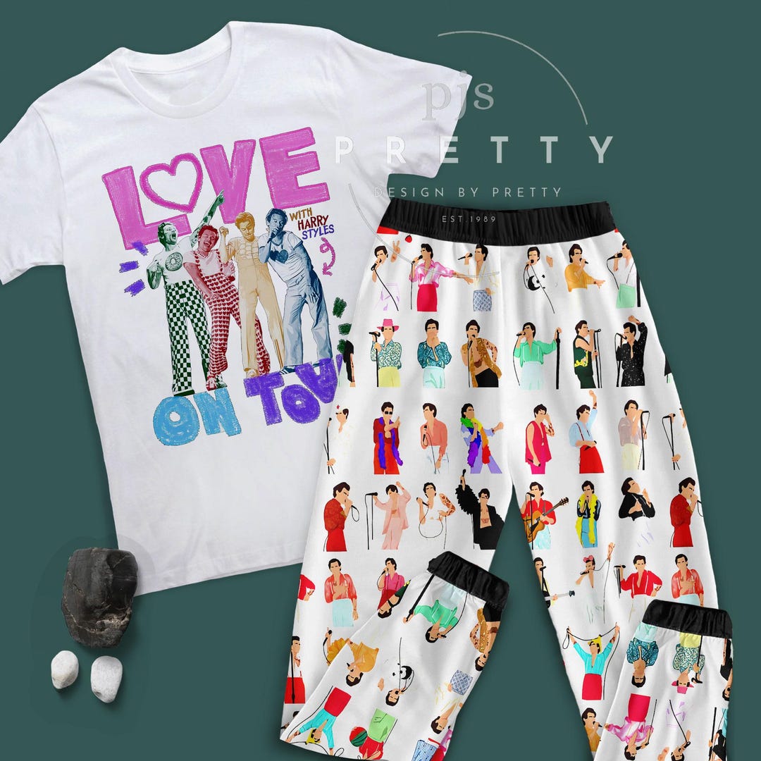 Harry Styles Love on Tour 2024 Holiday Pajamas Set, Harry Styles ...