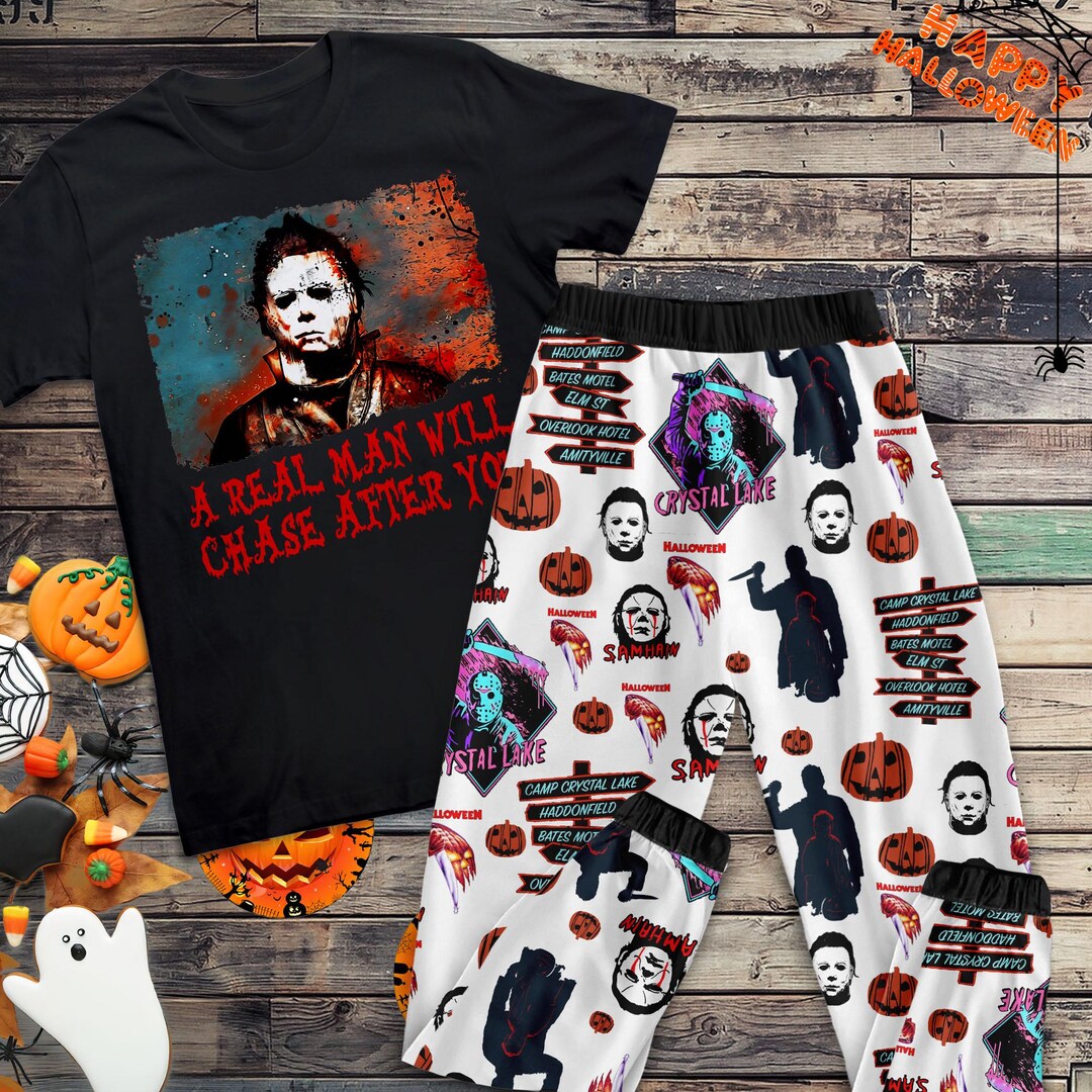 Since 1978 Horror Movie Pajamas Set, Michael Myers Halloween Pajamas ...