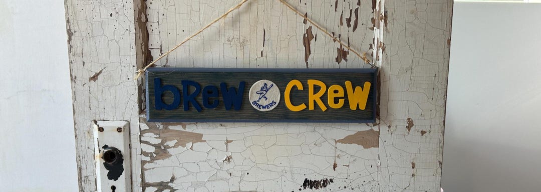 BREW CREW, Milwaukee Brewers, Baseball, Brewers, Home Run, Hand Crafted ...