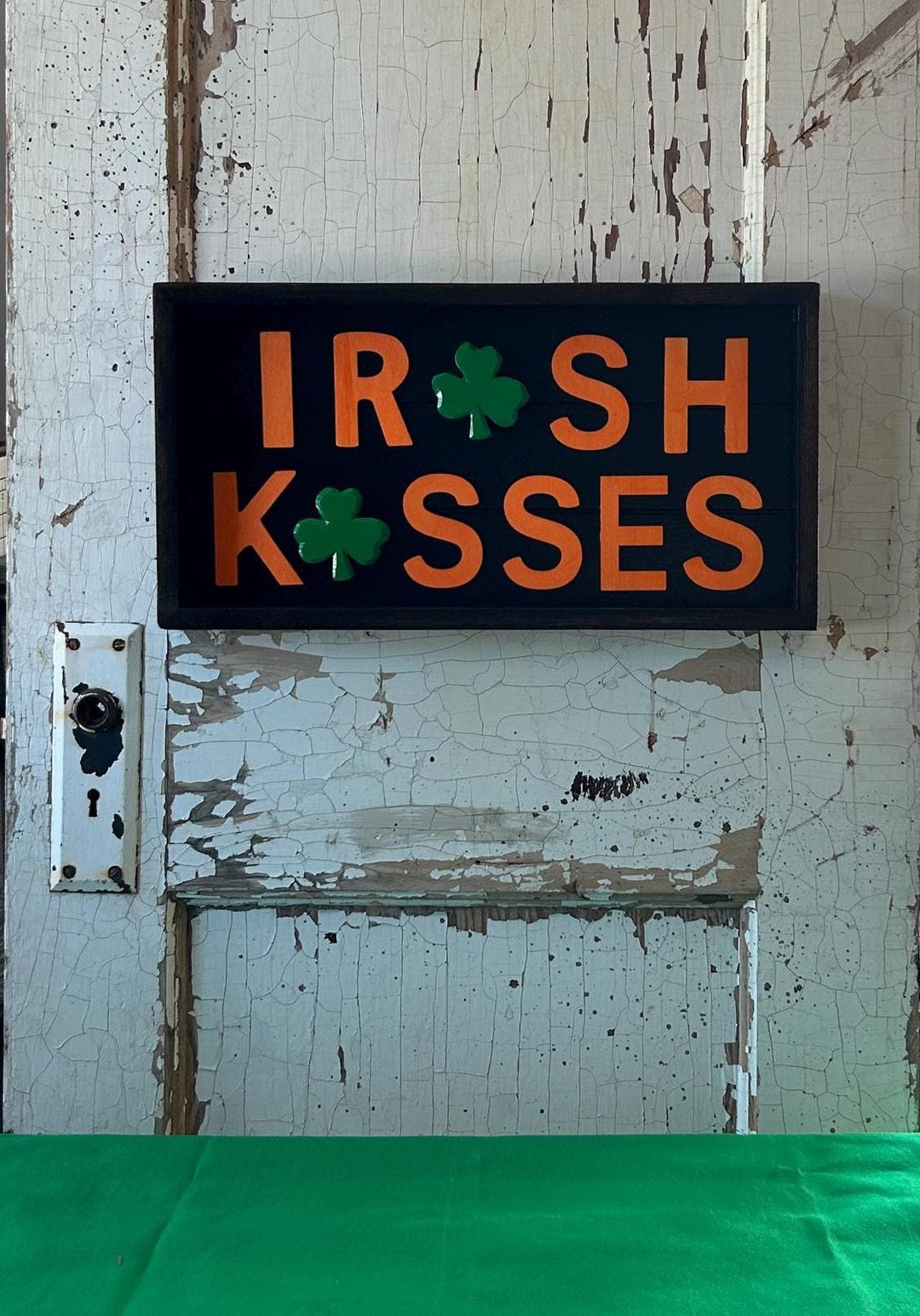 Irish KISSES, Irish Decor, Irishman, Ireland, Man Cave Decor, Happy St ...