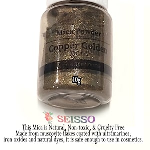 Copper Golden Natural Mica Powder Pigment | Copper Golden Mineral ...