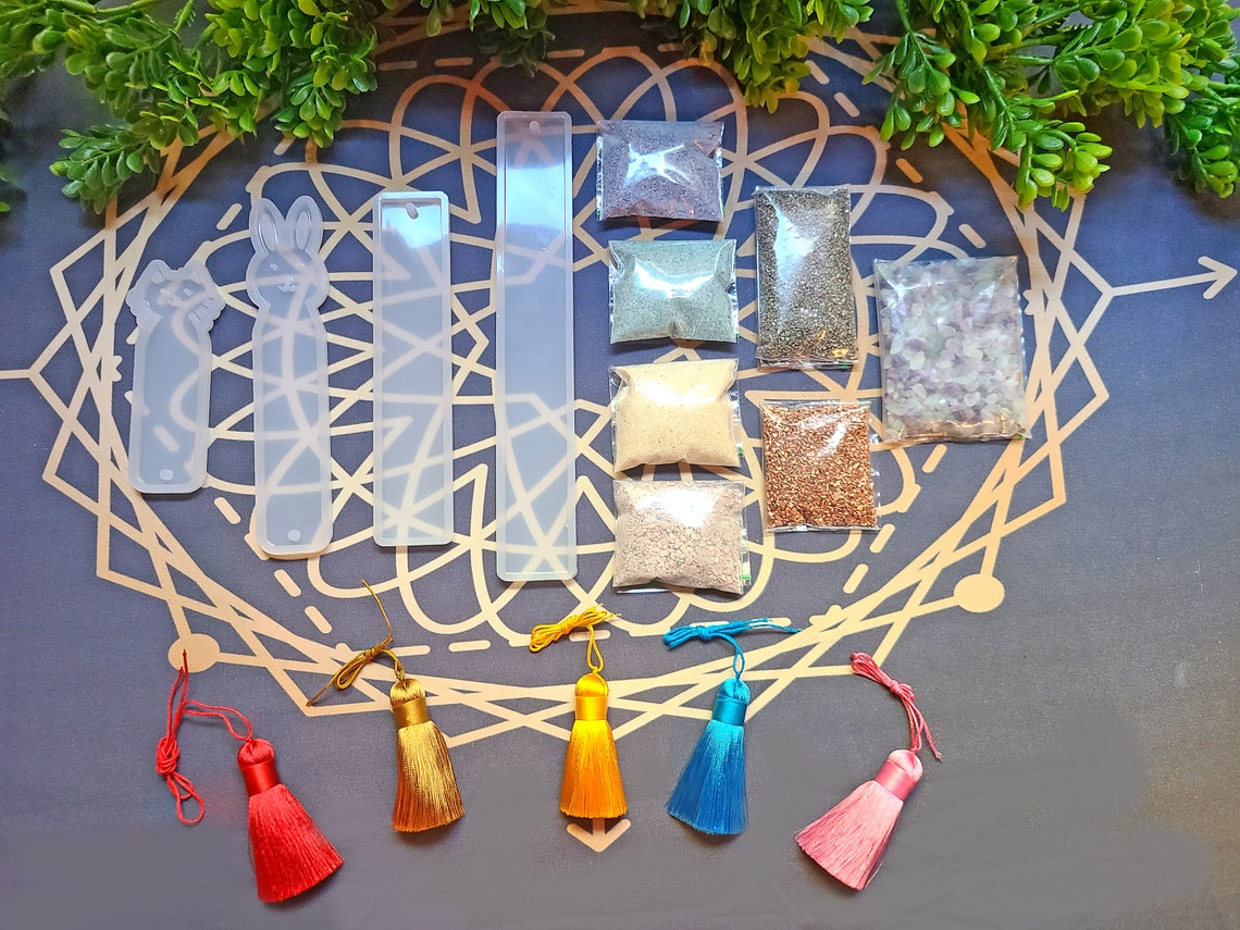 Crystal Bookmark Bundle | DIY Bookmark, Gemstone Bookmark, Epoxy ...
