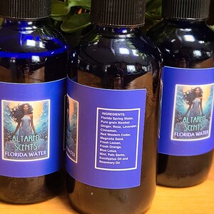 Altared Scents Florida Water | Natural Botanical Crystal Charged ...