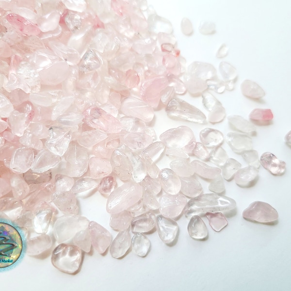 Rose Quartz Chips - Etsy