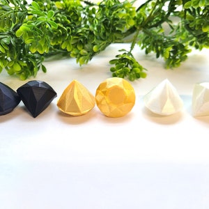 3D Printed Crystal Stand Diamond Set | 3D Printed Crystal Sphere Stand ...