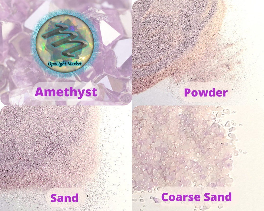 Amethyst Crystal Sand | Crushed Gemstone Powder, Natural Amethyst ...