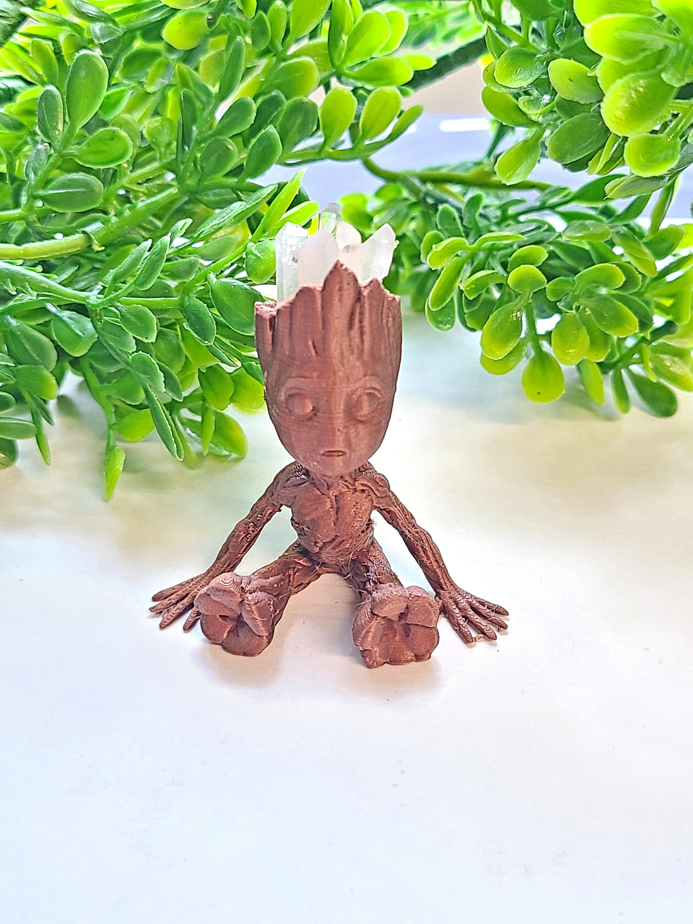 3D Printed Groot Crystal Set 3D Printed Groot With Crystal - Etsy