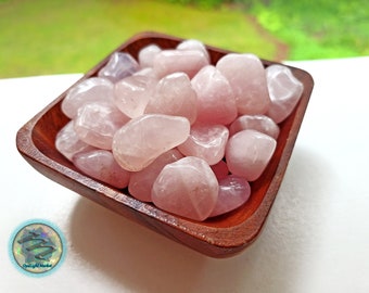 100g of Natural Rose Quartz Chips Mini Tumbled Rose Quartz Stones Small ...