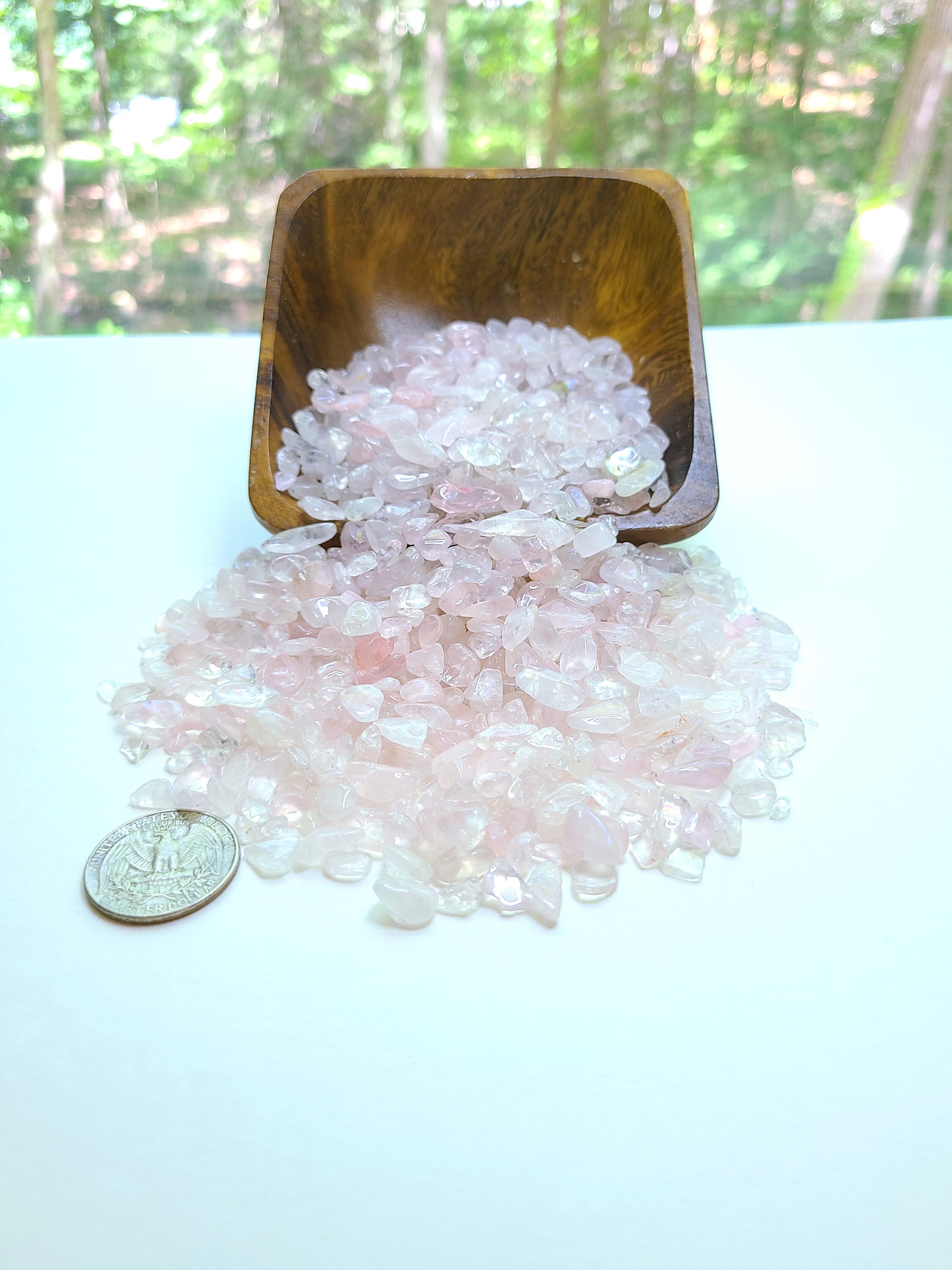 Rose Quartz Crystal Chips 4-8mm Rose Quartz Chips Natural - Etsy