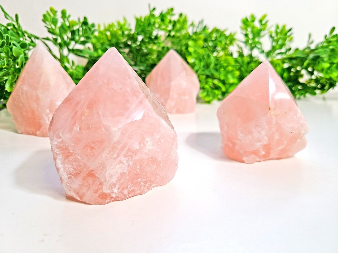 Rose Quartz Point, Avg 2-3 Rose Quartz Crystal, Rose Quartz Tower ...