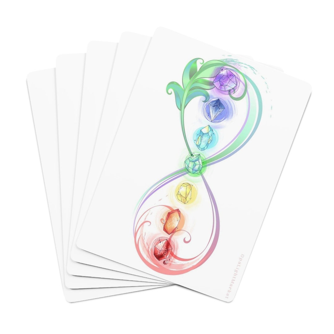 Chakra Infinity Playing Cards Chakra Crystal Game Cards, Beautiful ...