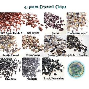 Crystal Chip Bags 4-9mm, 1oz, 2oz, 4oz, 8oz | Gemstone Chips, Crushed ...