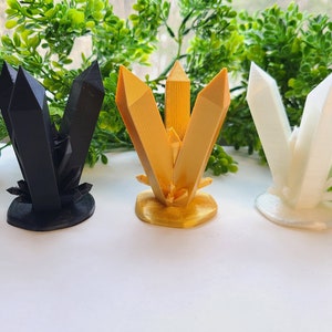 3D Printed Crystal Stand Diamond Set | 3D Printed Crystal Sphere Stand ...