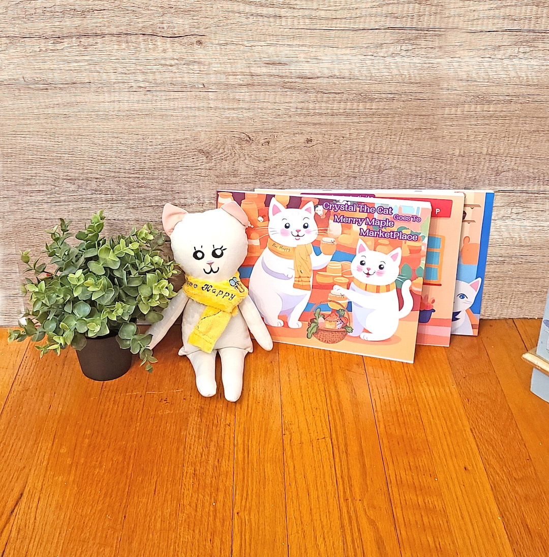 Crystal the Cat Book Plush Cat Bundle | Childrens Book Bundle W ...
