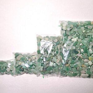 Green Aventurine Crystal Chips 8-14mm Polished Aventurine | Etsy