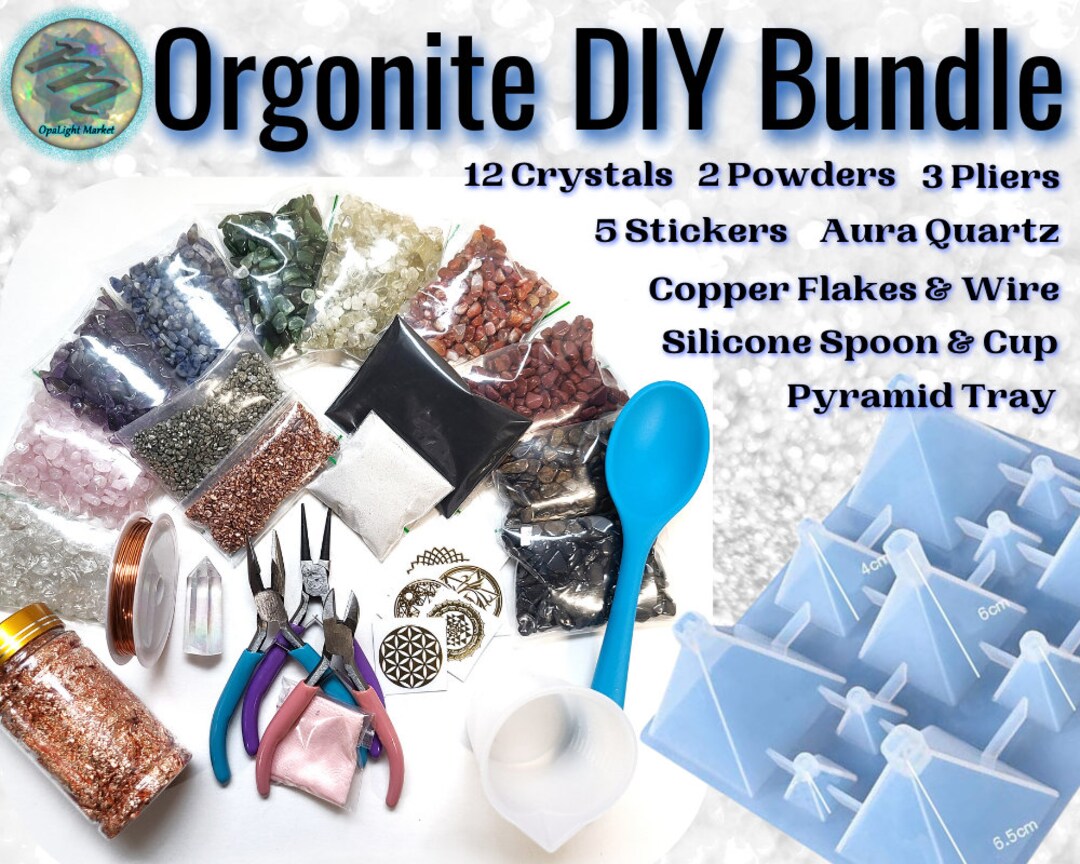 Orgonite Making Kit DIY Orgone Supplies, Orgone Making, Orgonite DIY, Build Your Own Energy ...