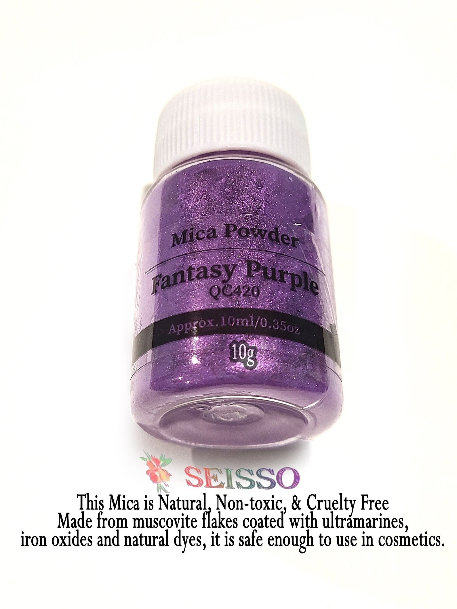 Fantasy Purple Natural Mica Powder Pigment | Purple Shimmer Mineral ...