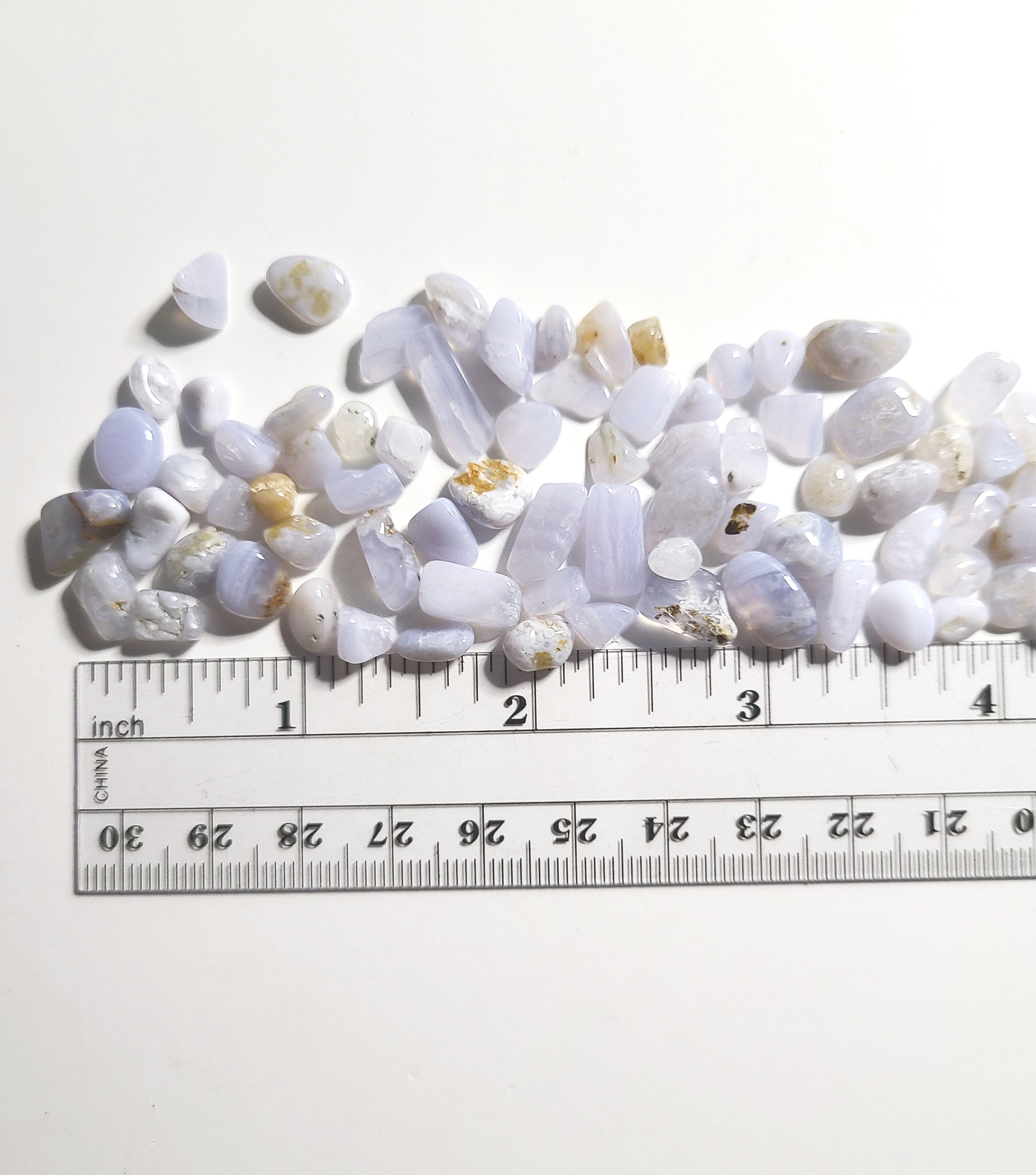 Blue Lace Agate Crystal Chips 4-9mm | Bulk Blue Lace Agate Chips, Blue ...