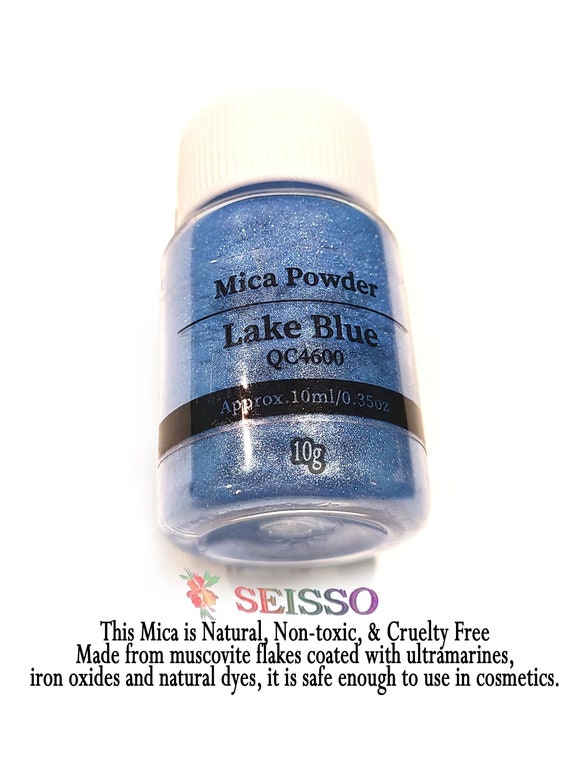 Lake Blue Natural Mica Powder Pigment Light Blue Mica Blue - Etsy