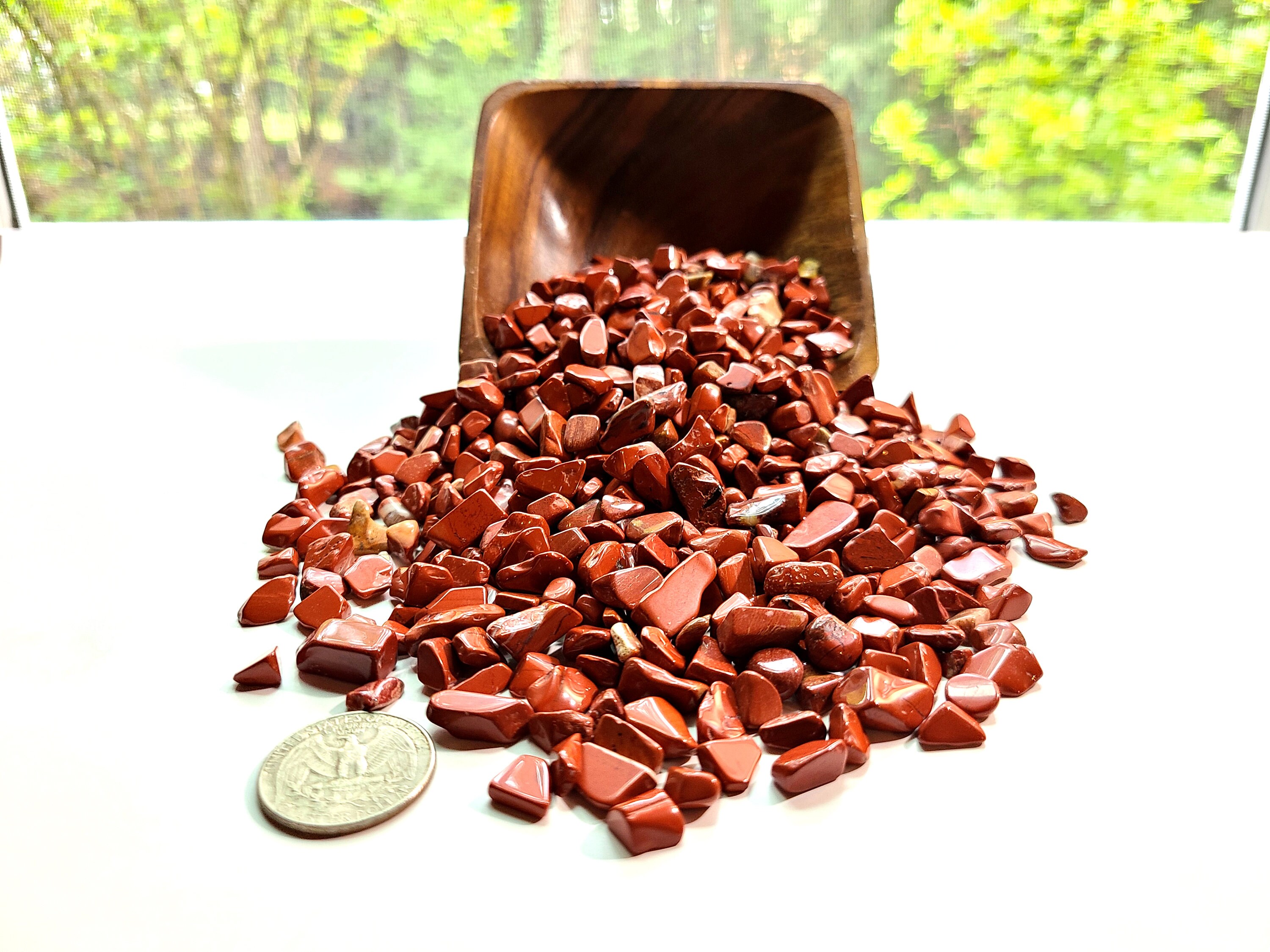 Red Jasper Crystal Chips 5-12mm | Natural Red Jasper Chips, Bulk Red ...