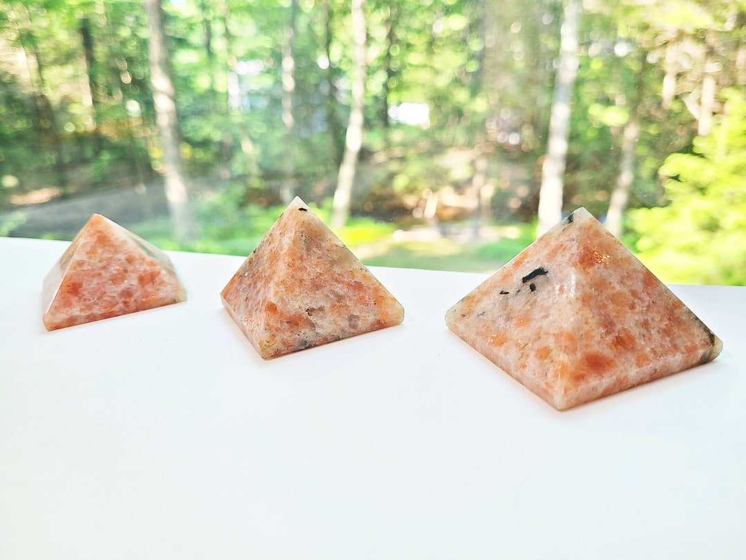 Sunstone Crystal Pyramid, Natural Sunstone Pyramid, Polished Sunstone ...