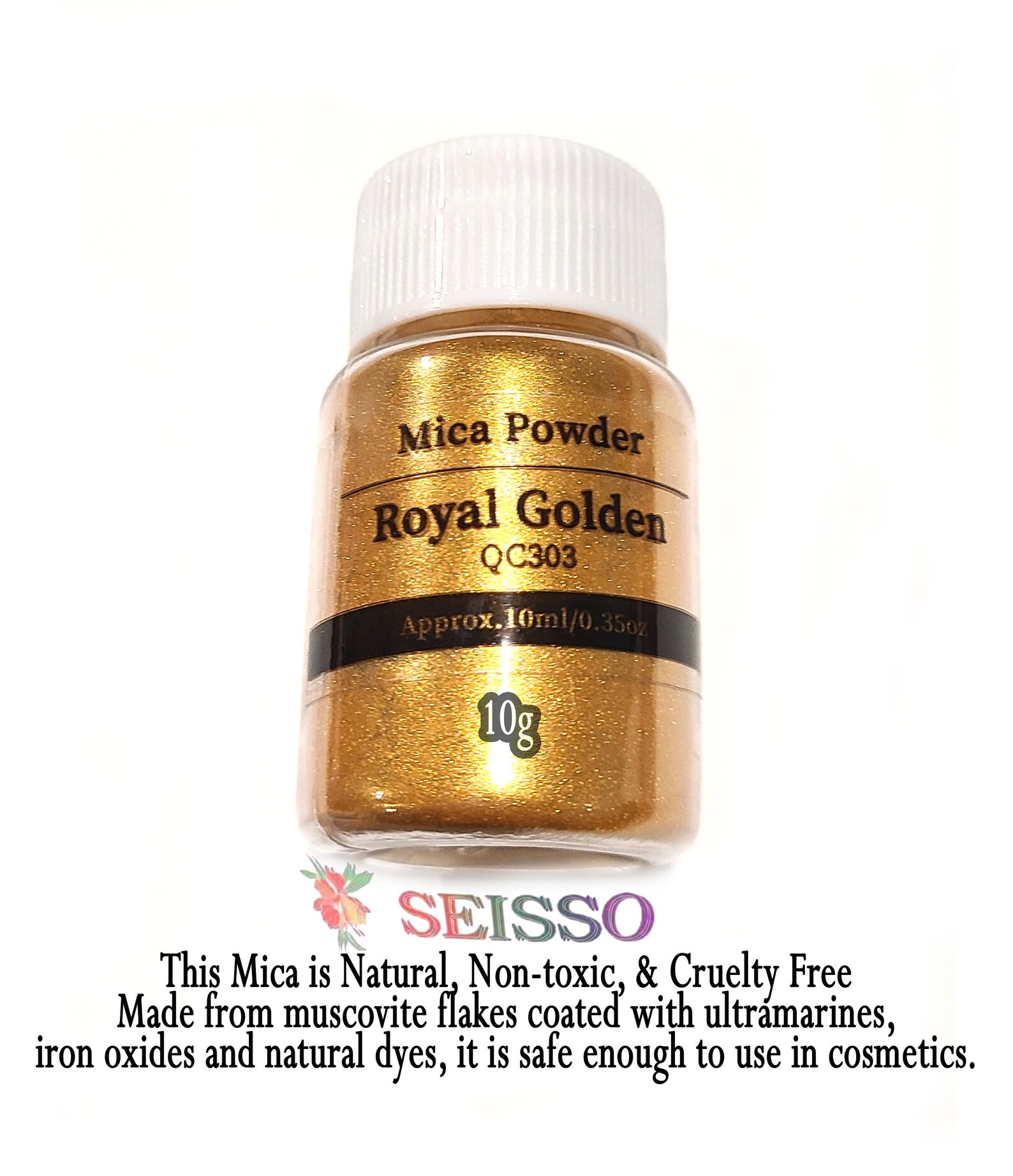 Royal Gold Natural Mica Powder Pigment Gold Mineral Powder | Etsy