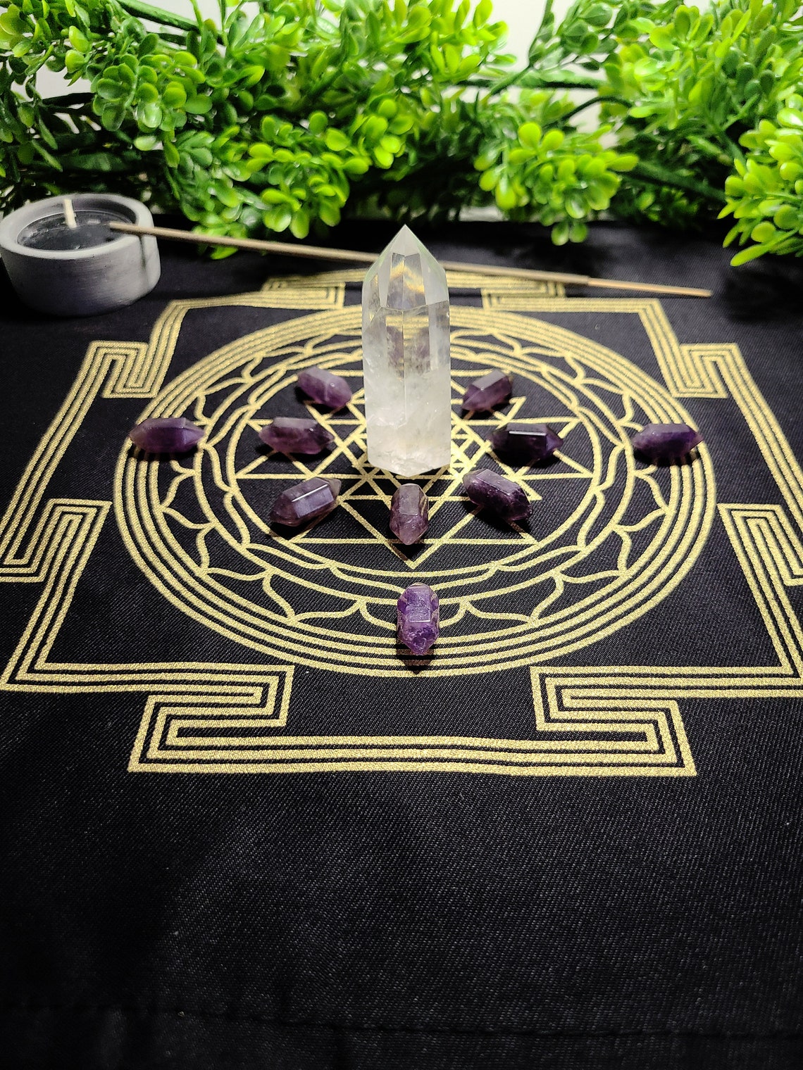 Mandala Crystal Grids Sacred Geometry Crystal Grids Wooden | Etsy