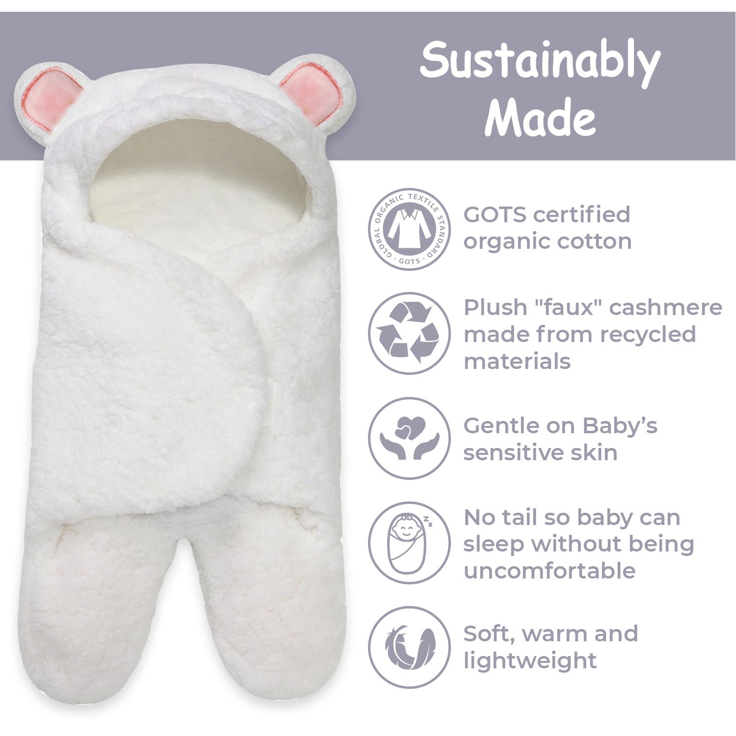 Cute Bear Organic Swaddle Wrap Gift for Newborn Baby Blanket - Etsy