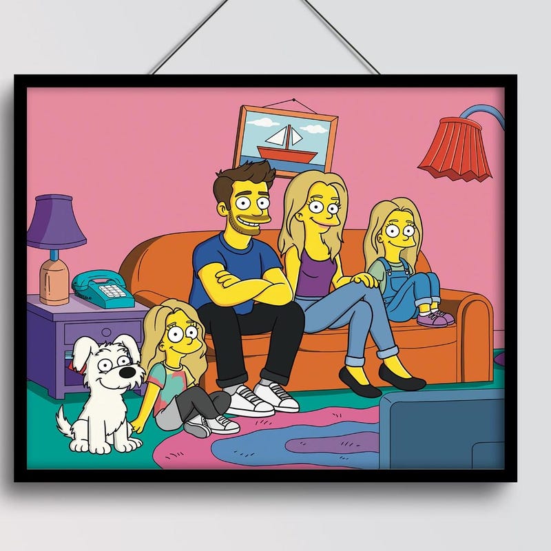 Simpsons Portrait - Etsy