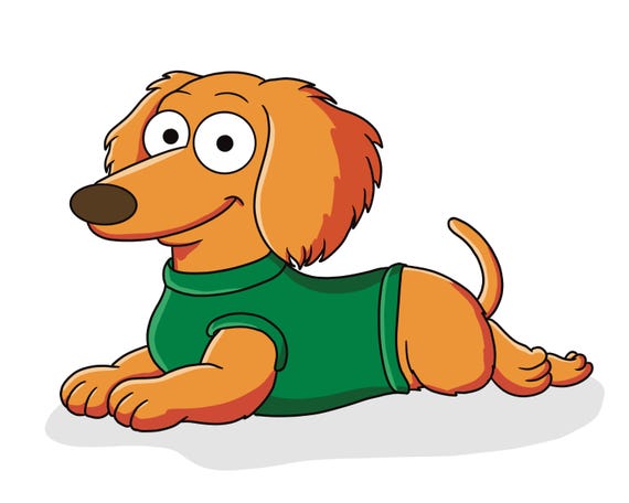 Simpsons dog name store