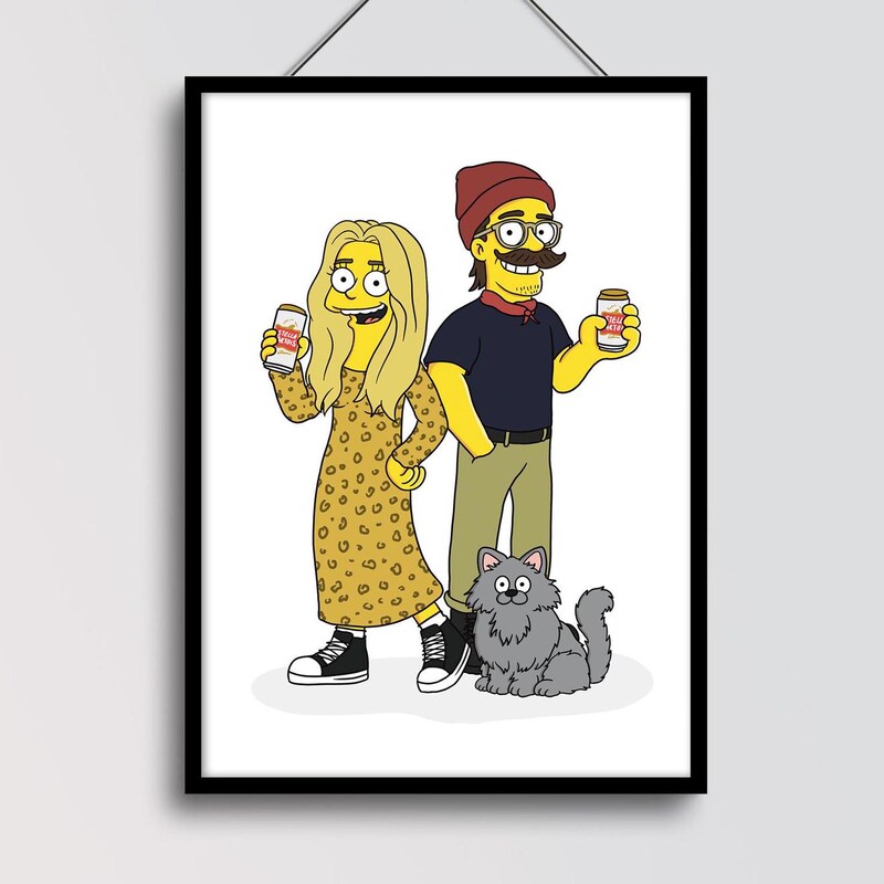 Simpsons Portrait - Etsy