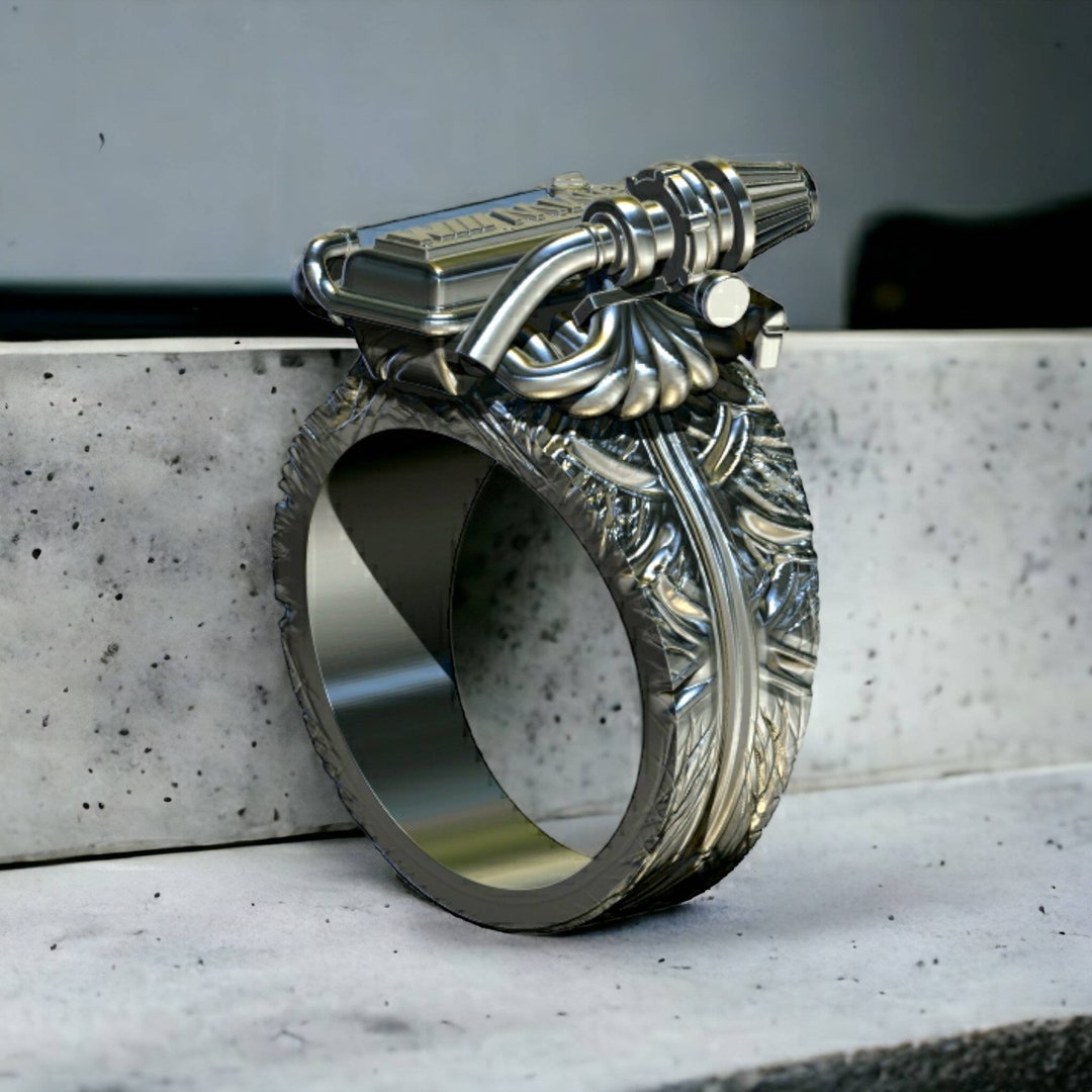 Bmw Silver Ring, Bmw Motor Engine Replica Ring, Gift for the Bmw Owners ...