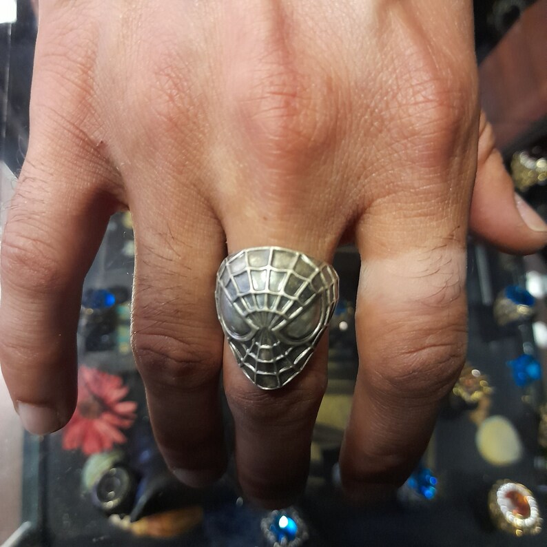 Spiderman Ring Spider Ring Jewelery / Hero Jewelry / Spider - Etsy
