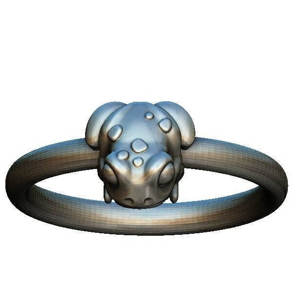 Frog Ring Silver Frog Ring Green Tree Frog Ring Frog Prince - Etsy