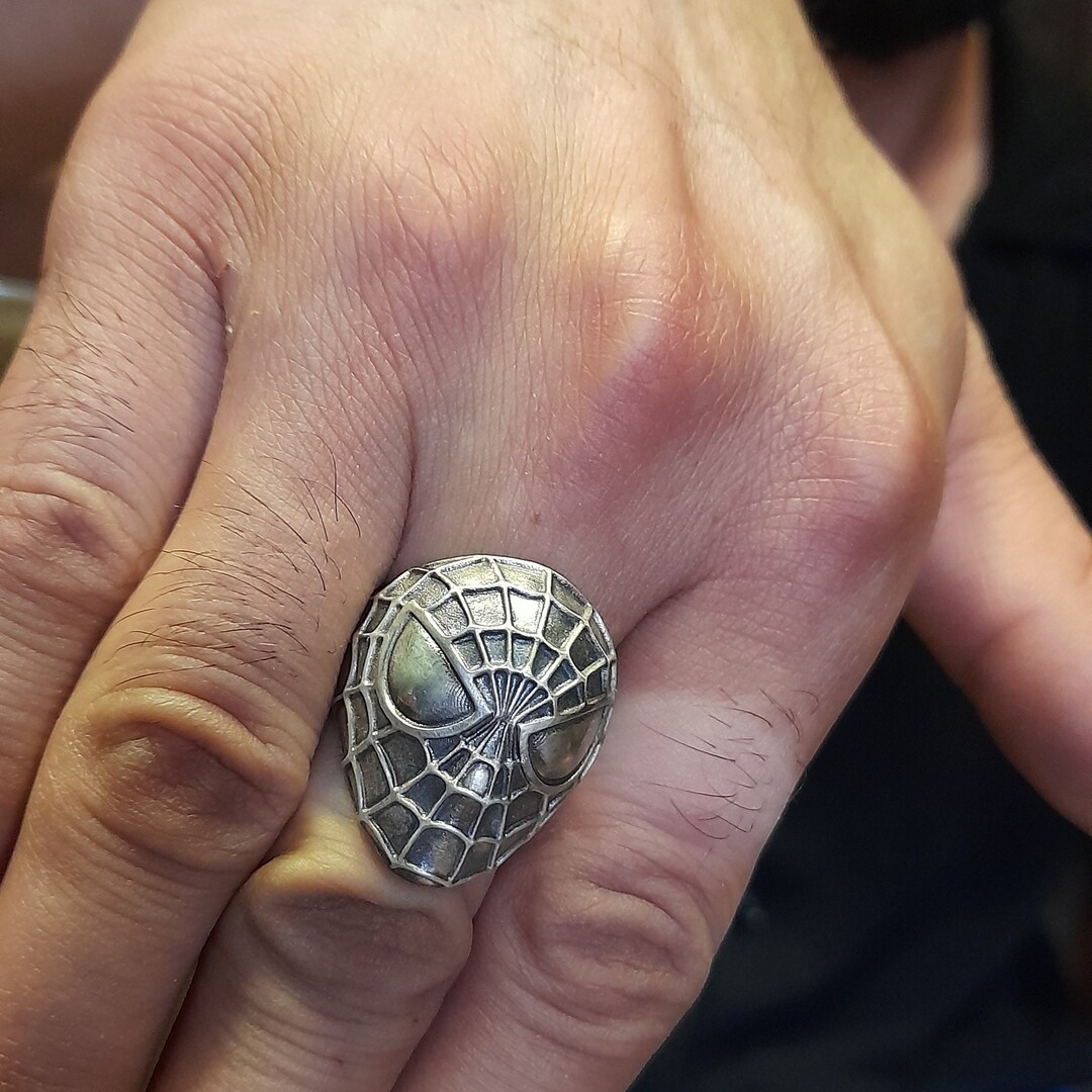 Spiderman Ring Spider Ring Jewelery / Hero Jewelry / Spider - Etsy