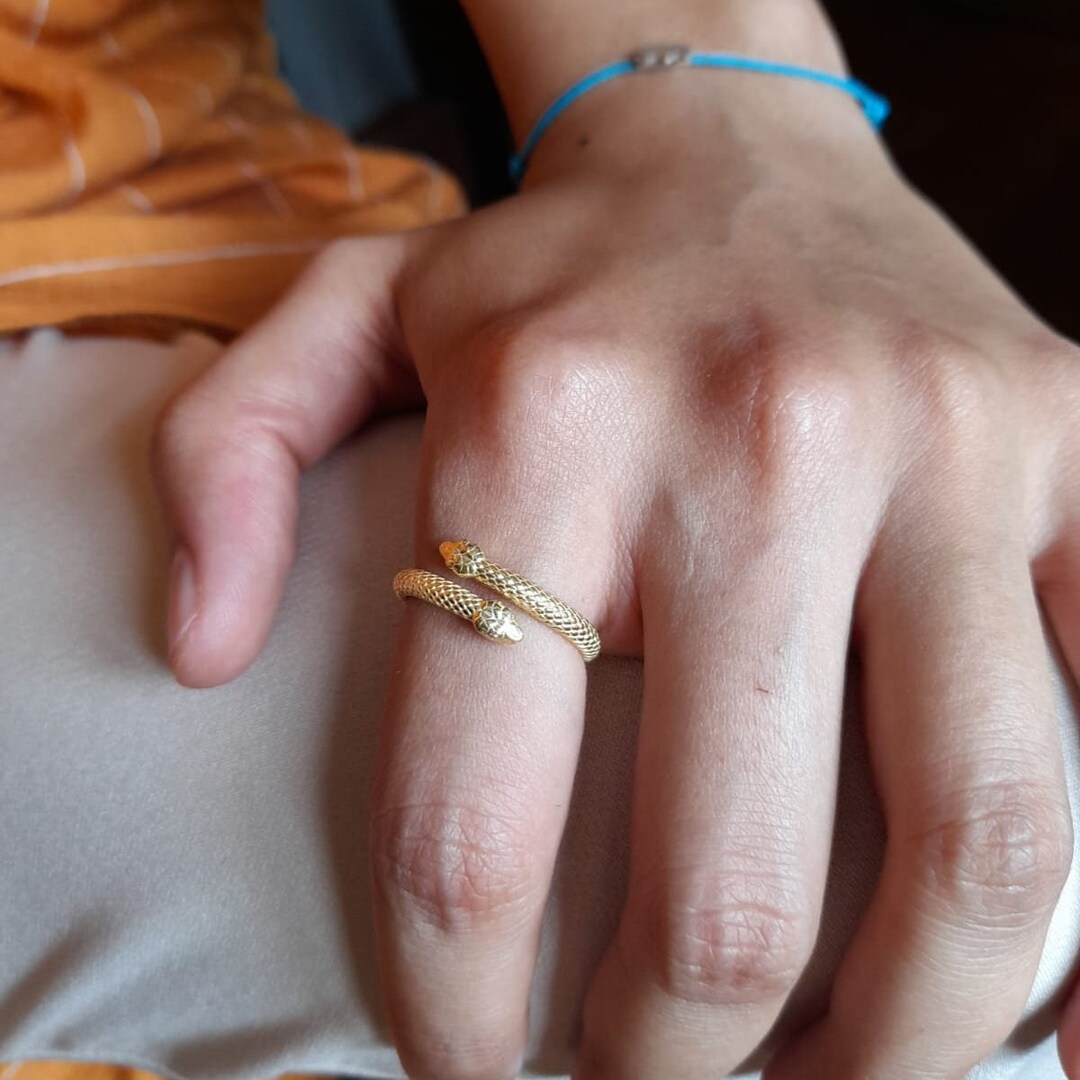 Snake Ring, Snake Jewelry, Medusa Snake Rings, Gift for Her, Gold ...