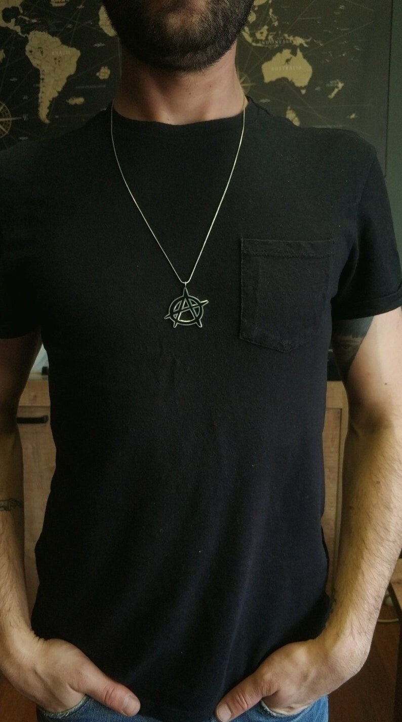 Pentagram Anarchy Symbol Chaos Star Symbol Anarchist - Etsy