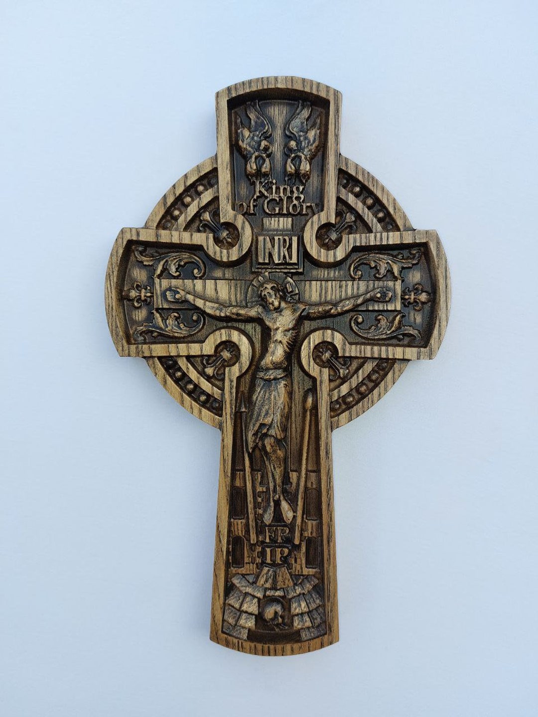 Handmade Beech Wood Wall Cross: Hutsul Woodcarving - Etsy