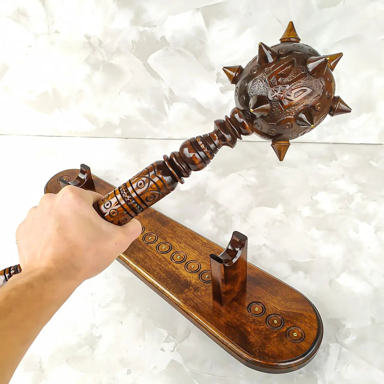 Mace. Bulava. Wooden Mace. Ukrainian Mace. Mace on a Stand. - Etsy