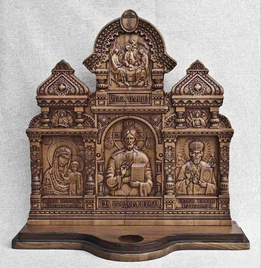 Icon. Wooden Icon. Iconostasis. Christian Iconostasis. Icon Art ...