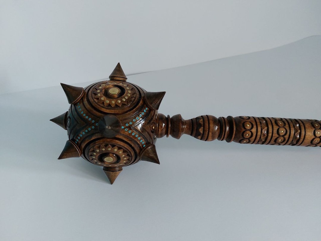 Mace. Wooden Mace. Ukrainian Wooden Mace. Mace Handmade. Ukrainian ...