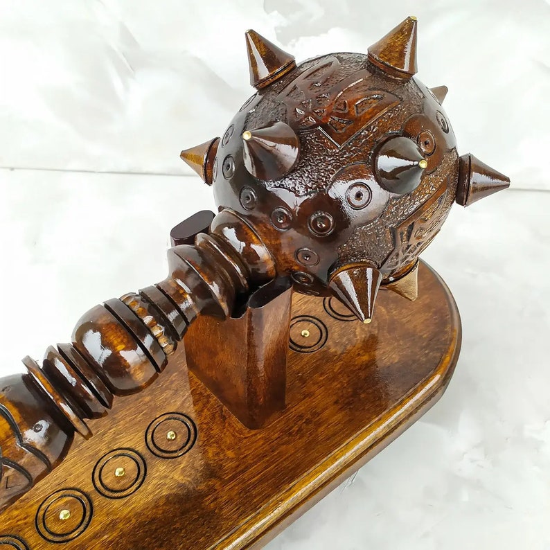 Mace. Bulava. Wooden Mace. Ukrainian Mace. Mace on a Stand. - Etsy