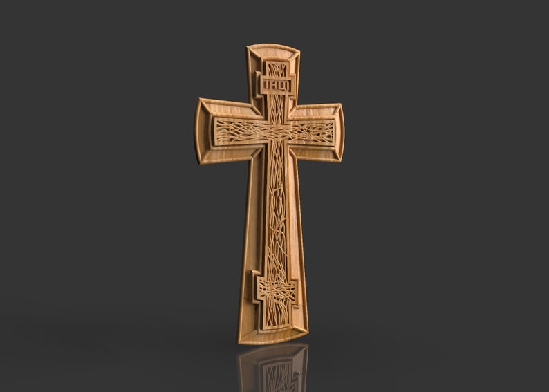 3D Model of Carved Cross in STL Format. Cross 3D Model. 3D Modelling ...