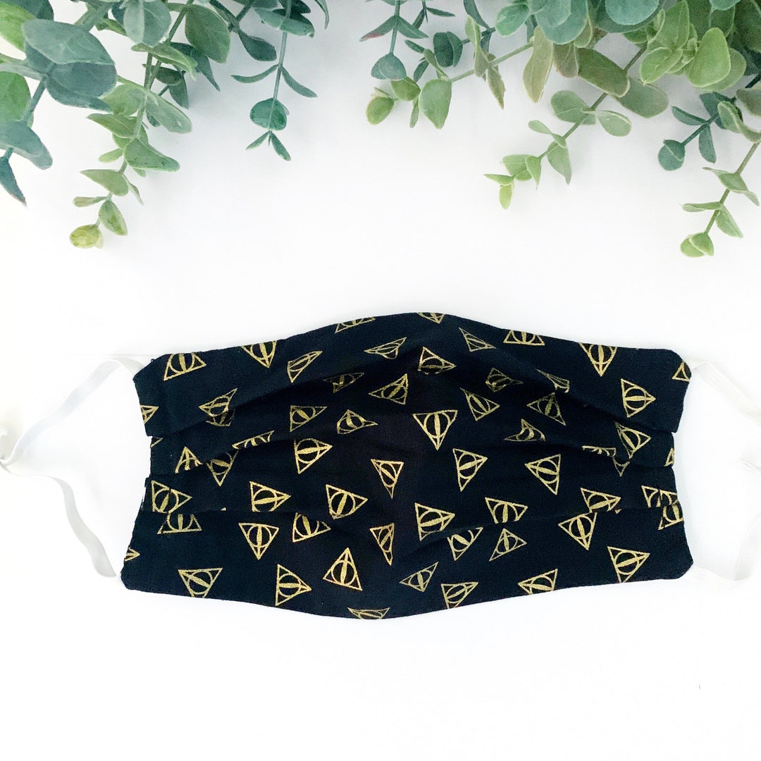 Harry Potter Face Mask // Harry Potter Deathly Hallows - Etsy