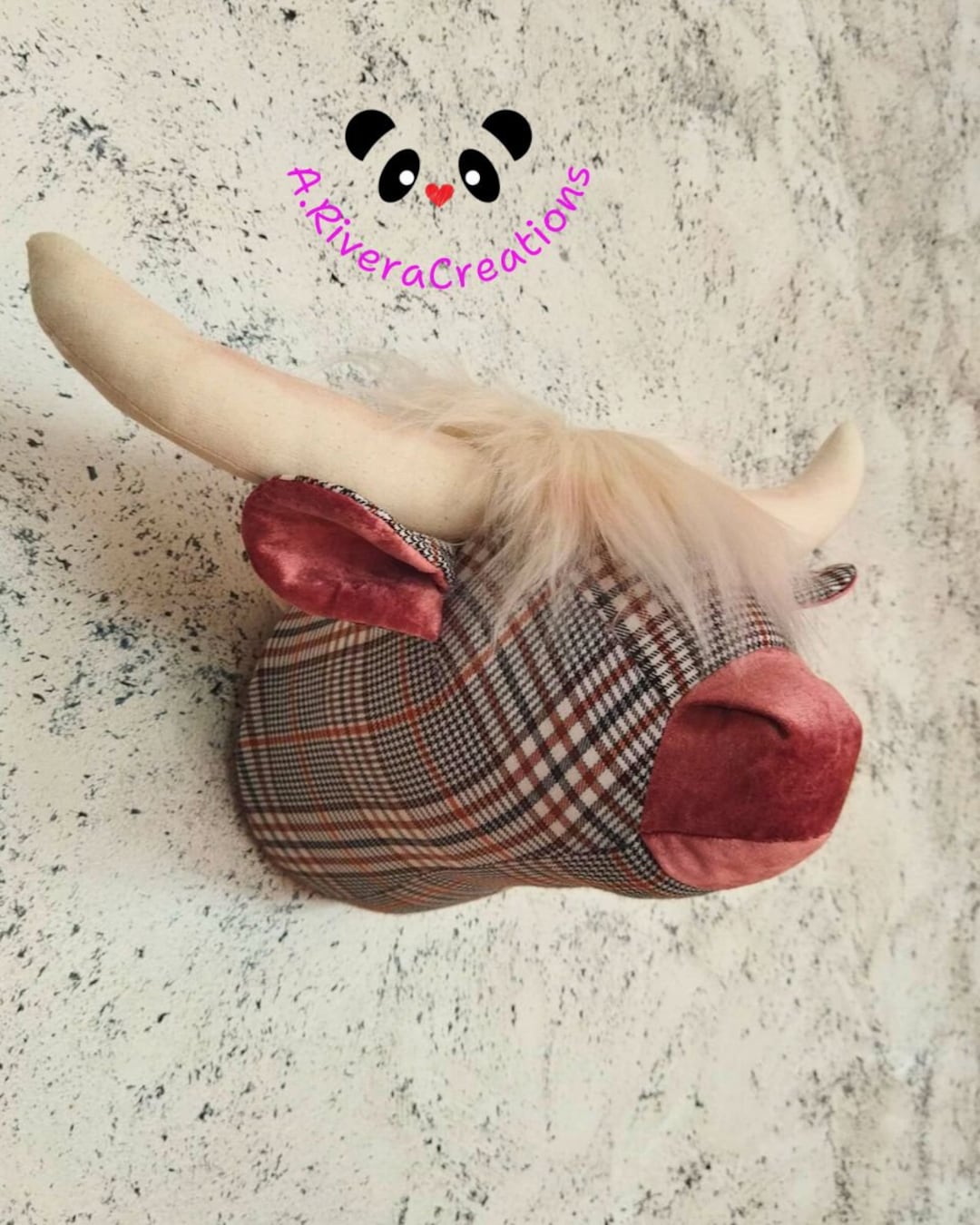 Highland Fake Cow Head, Highland, Highland Cow, Head for Wall Decor ...