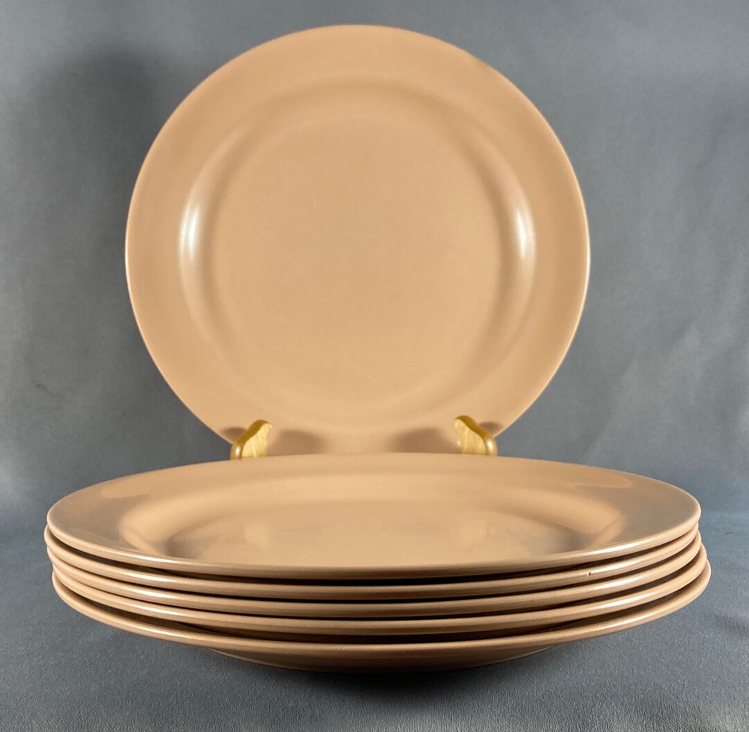 Mallo-ware Dusty Rose Melamine Dinner Plates, Set of 6 - Etsy