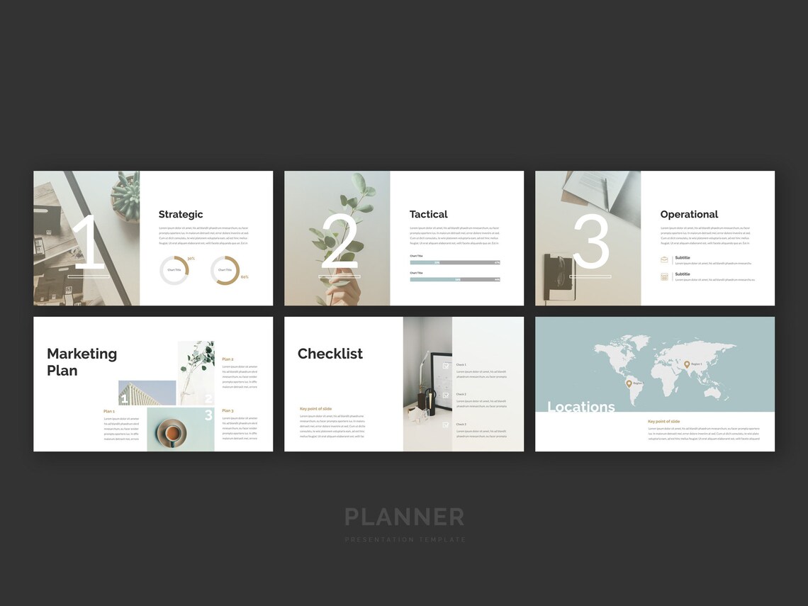 Planner Powerpoint Template - Etsy